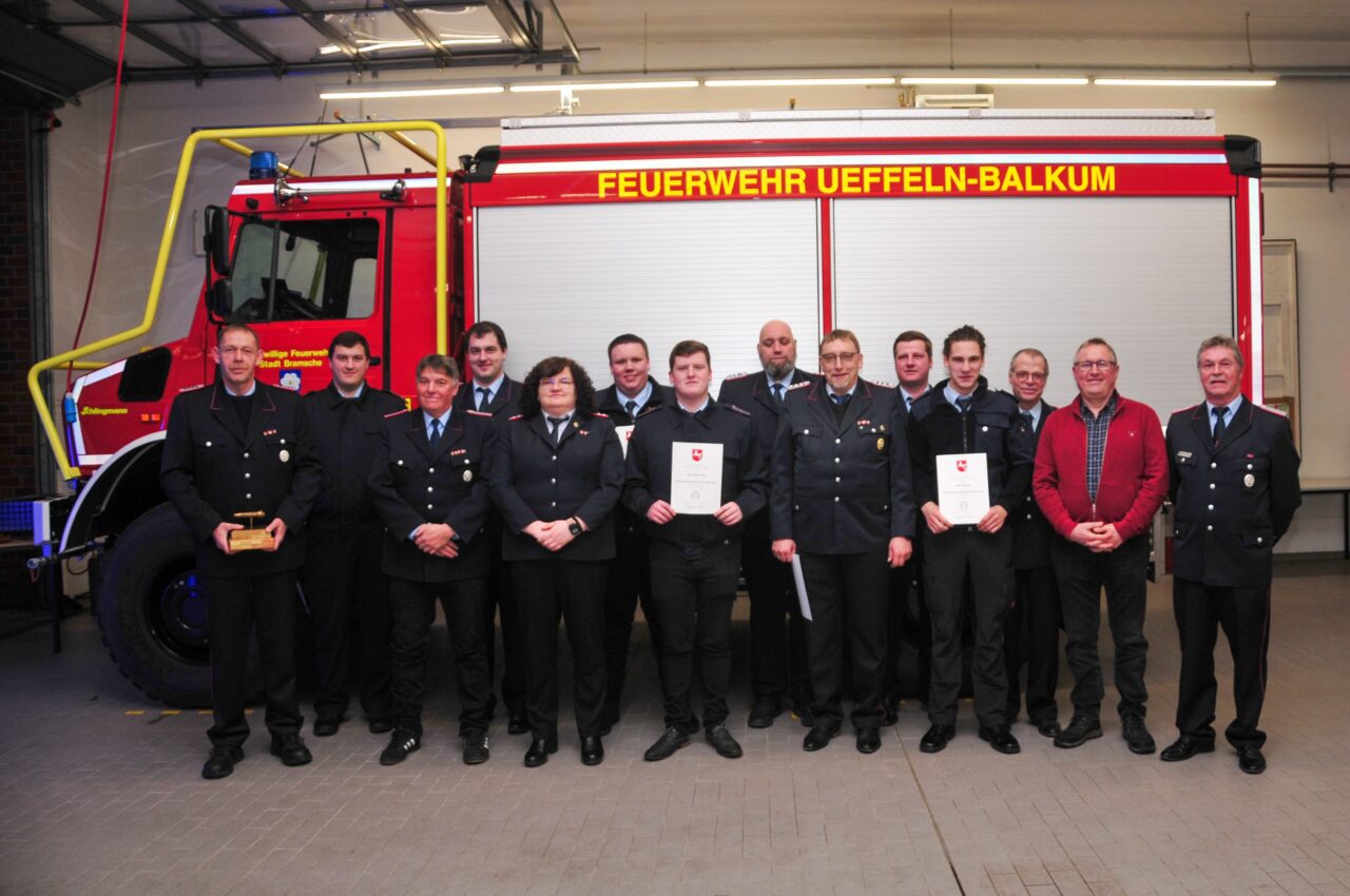 Jahreshauptversammlung der Ortsfeuerwehr Ueffeln-Balkum – Deutlich ...